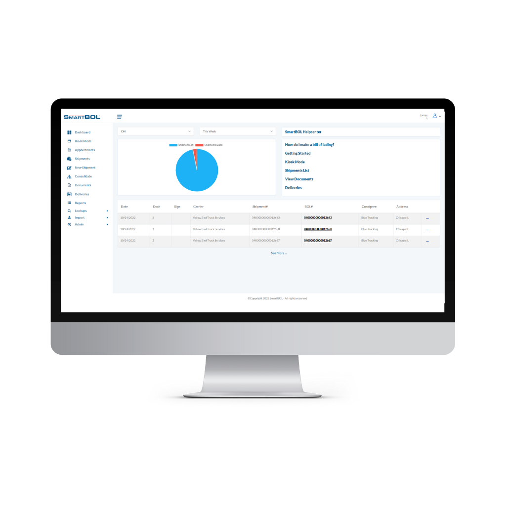 Landing Page - SmartBOL